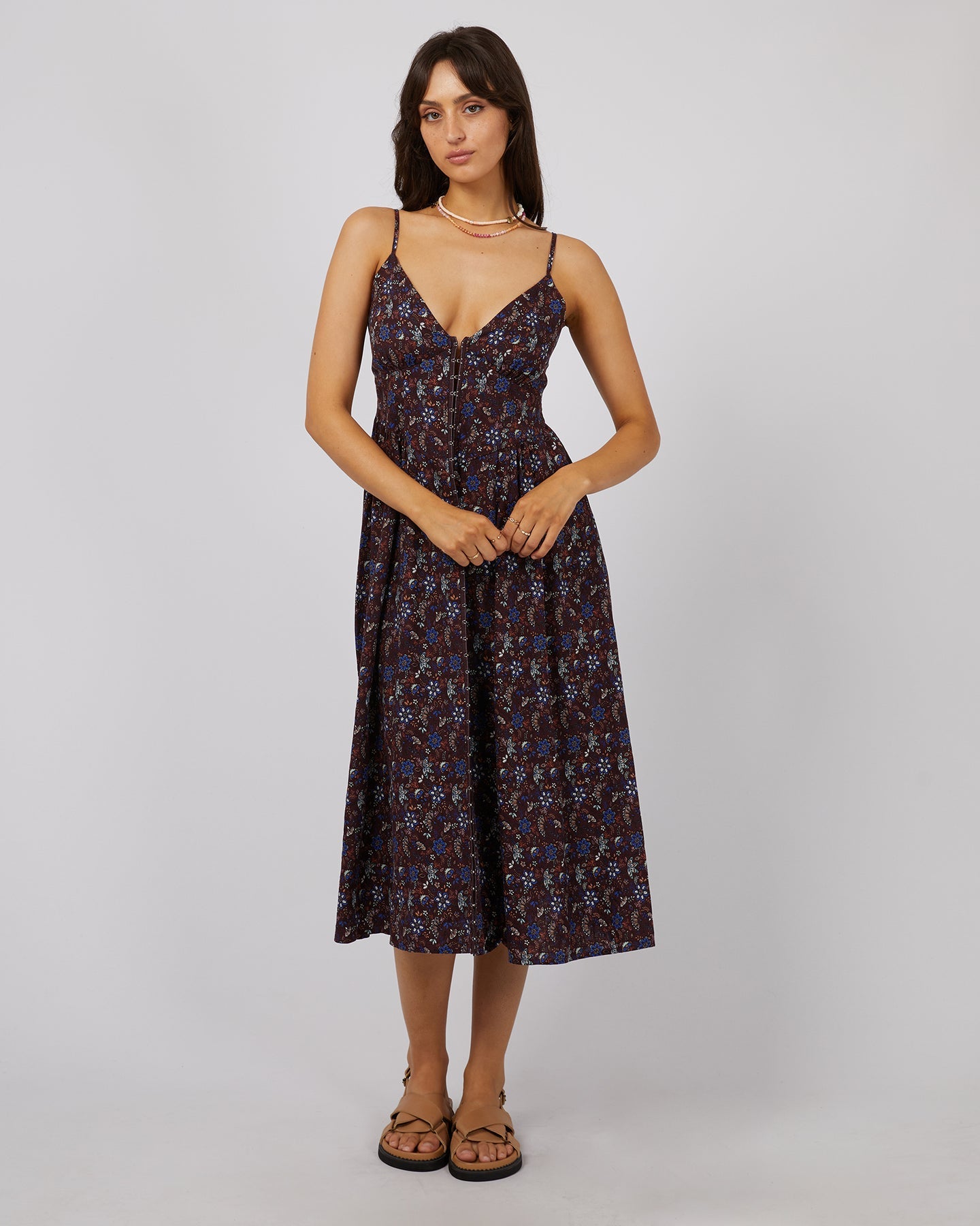 All About Eve Millie Floral Midi Dress – Flynn's Inland Surf Co.