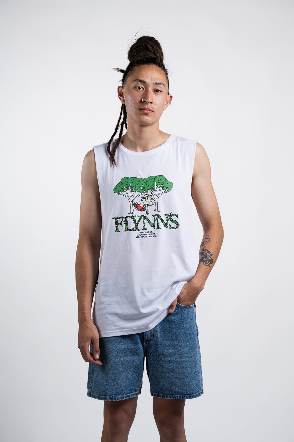 Inland Surf Hammock Muscle Tee – Flynn's Inland Surf Co.